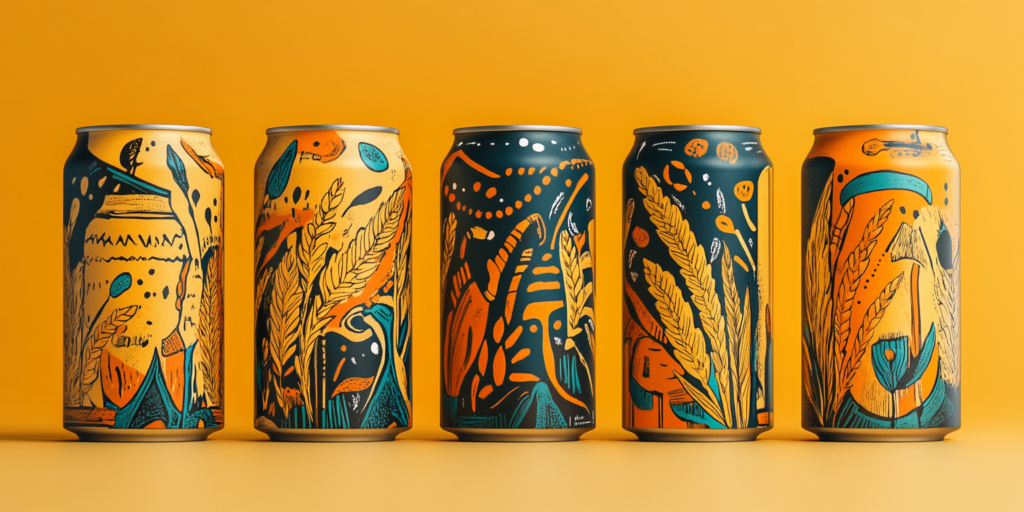 Golden Harvest beverage packaging design Rami Maki