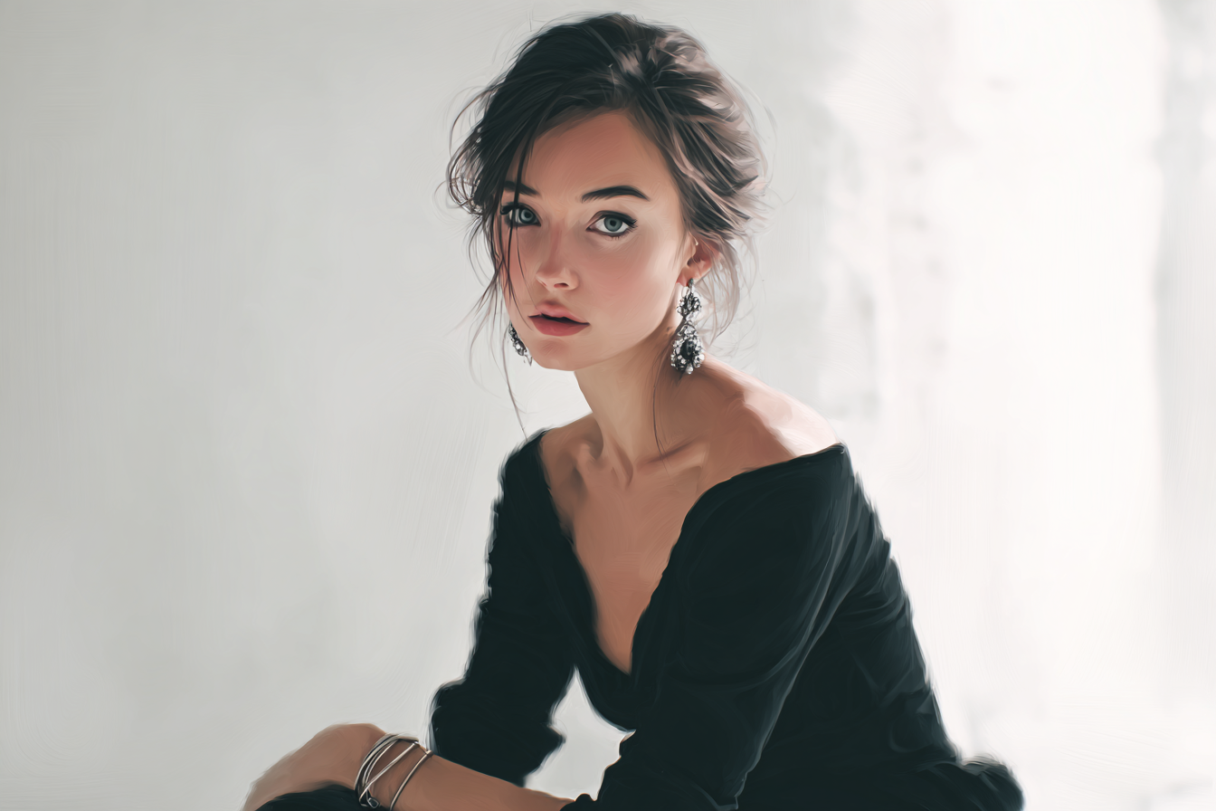 Natural Editorial Portrait with Jewelry Accents
